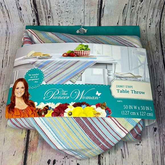 The Pioneer Woman | Kitchen | The Pioneer Woman Chunky Stripe Table ...